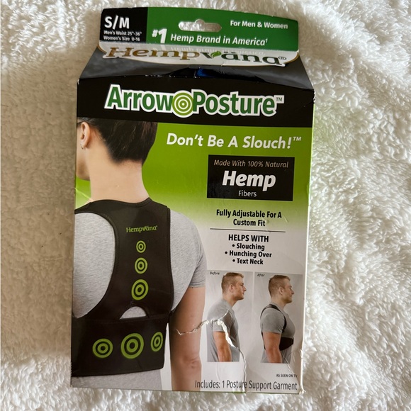 hempvana | Other | Hemp Back Support Black | Poshmark